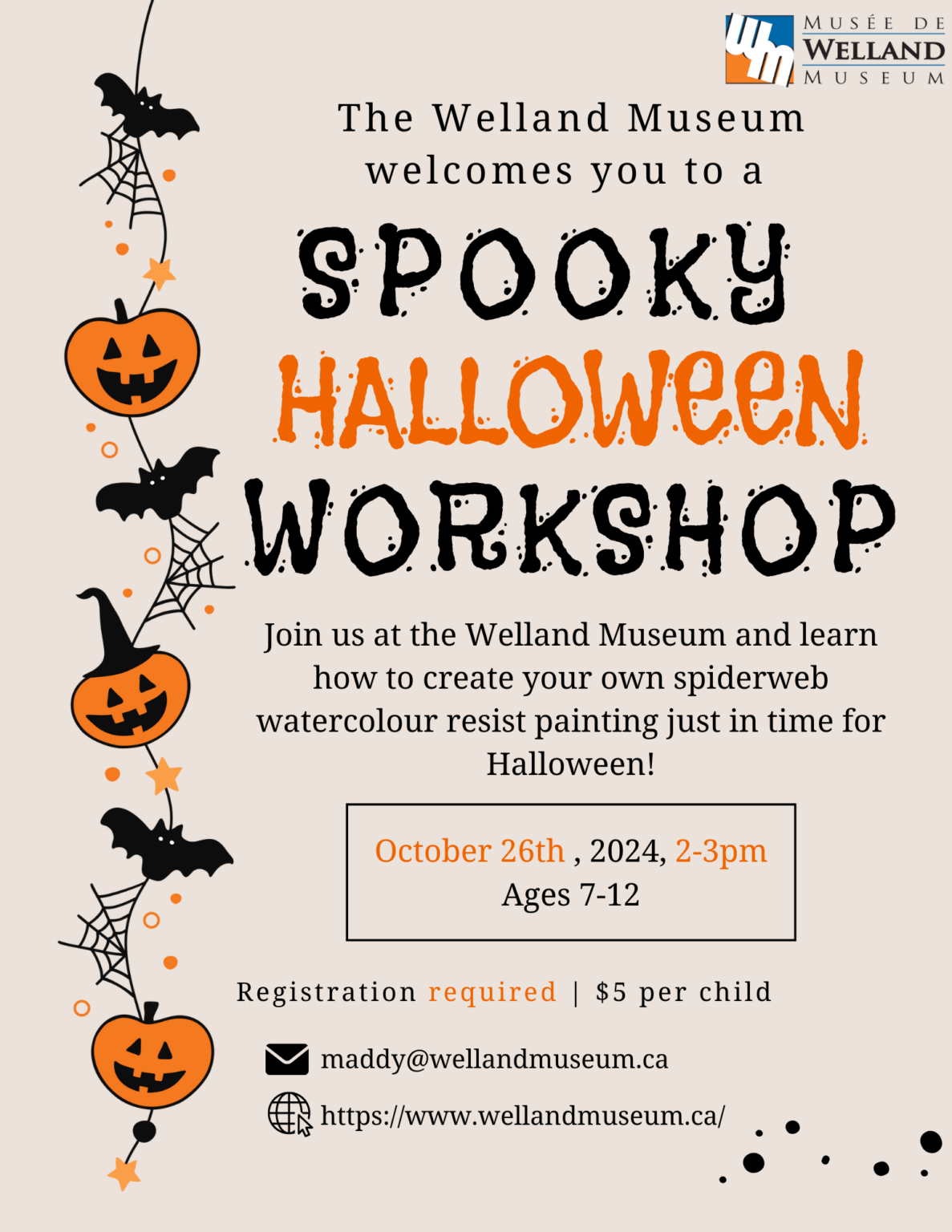 Spooky Hallowe'en Workshop - Welland Museum